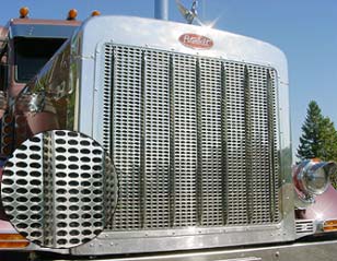 Peterbilt 379 Punched Oval Grill Screen